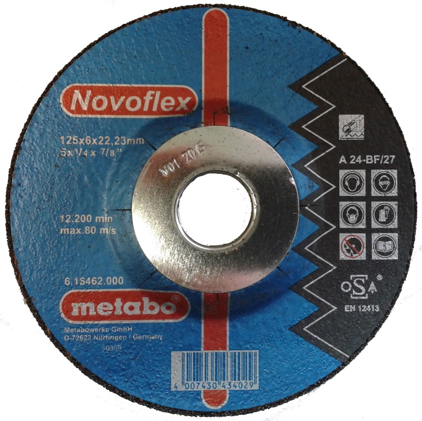 Disque à meuler 115 x 6,0